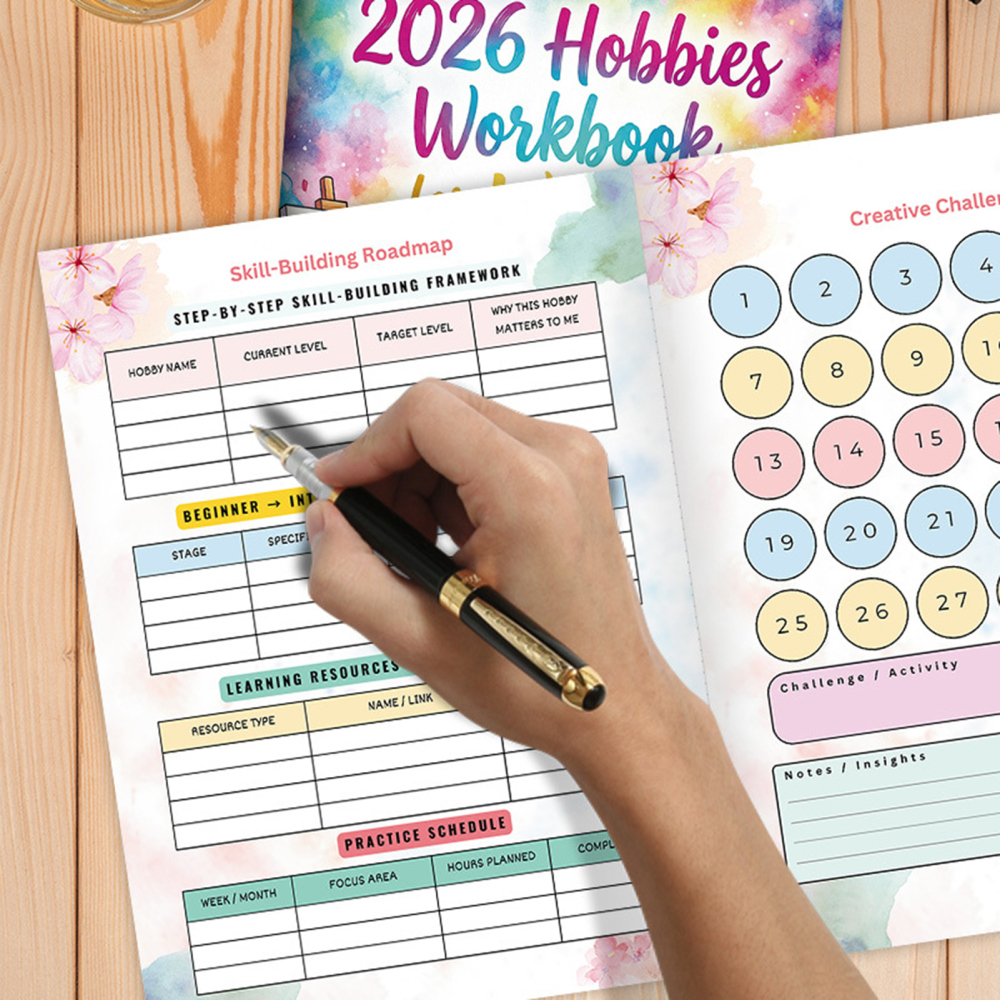 2026 HOBBIES WORKBOOK For Women: A Guide To Year-Round Creativity ...